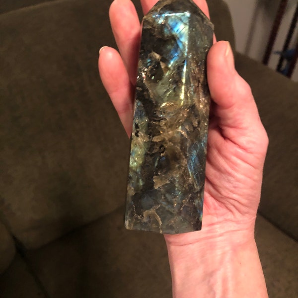 Large Labradorite Crystal Tower - Etsy