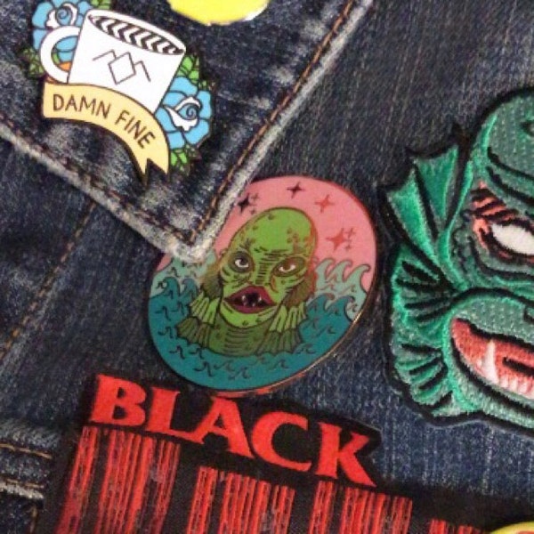 The Creature - Hard Enamel Pin - Pop Culture - Monster - Horror ...