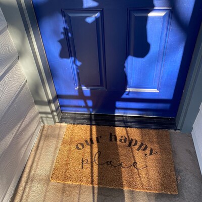 Our Happy Place Boho Doormat Funny Doormat Cute Doormat - Etsy