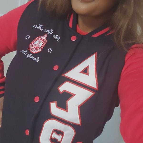 Delta Sigma Theta - Custom Option - Soft Cotton Varsity Jacket With ...