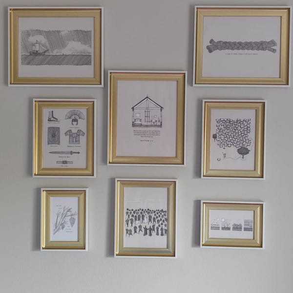 Daniel in the Lions' Den, DIGITAL PRINT, Daniel 6, King Darius and ...