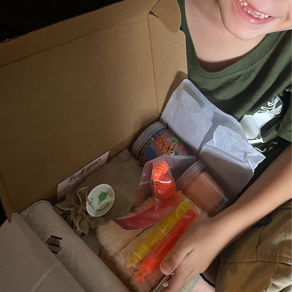 Anxiety Relief Kids 6-12 Years Old Coping Skills Box Mental Health Kit ...