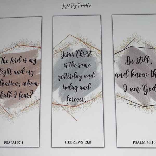 KJV Printable Bookmarks, Printable Bookmarks, King James Version, Bible ...