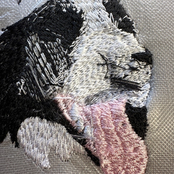 Border Collie Machine Embroidery Design, Digital Download. Realistic ...