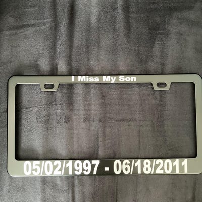 Cat Funny License Plate Frame - Etsy