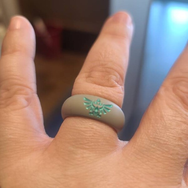 Personalized Engraved Silicone Ring 8MM - Wedding Band for Men and ...