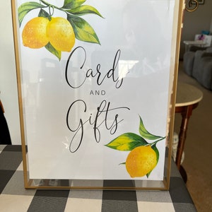 Lemon Bridal Shower Welcome Sign, Lemon Decor, Lemon Bridal Shower ...