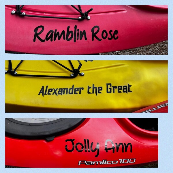 Custom Kayak Decals - Kayak Decals - Custom Canoe Decals - Custom Canoe ...