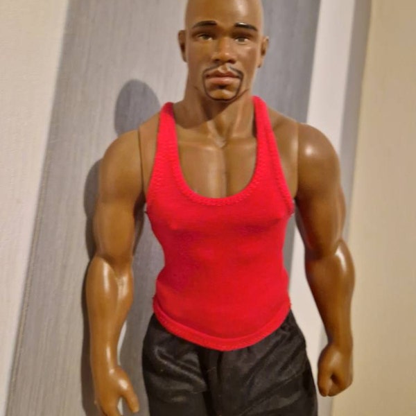 1/ 6th Scale Grey Tank Top Vest Fits 12 Inch Figures E.g. Hot Toys TTM ...