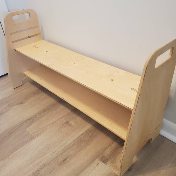 Adjustable Montessori Toddler Bench for Playroom Montessori Play ...