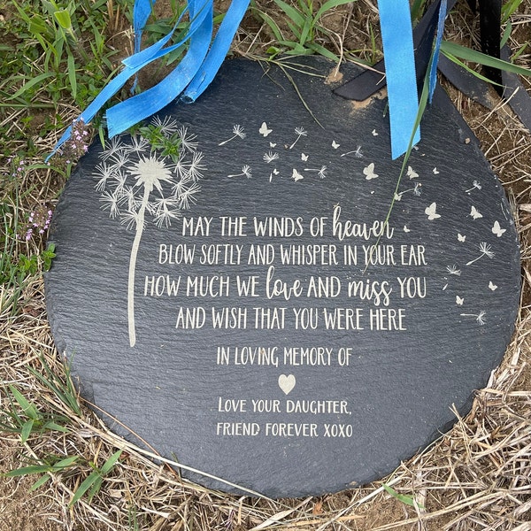 Engraved Memorial Graveside Sign: Personalized Remembrance Plaque - Etsy