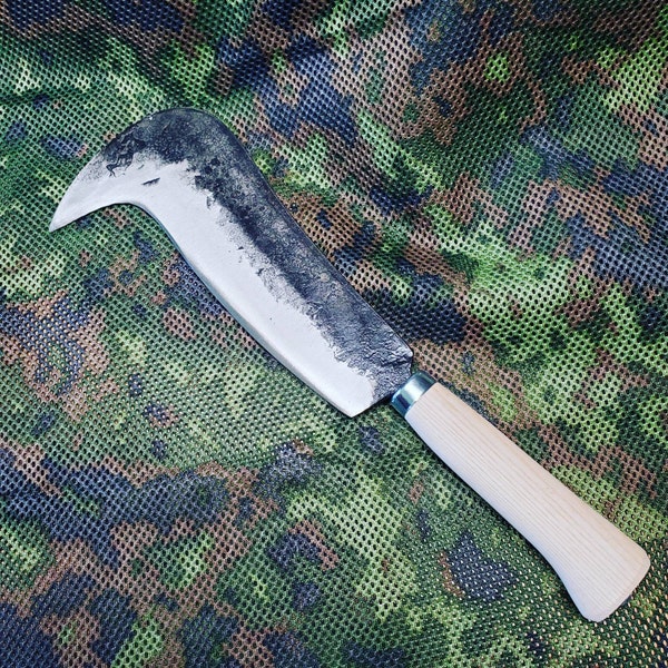 Billhook Brush Axe Hatchet Hook Slasher Pruning Copicing Scythe Forged ...