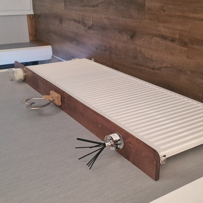 Handmade Radiator Shelf, Made From Solid Wood, Rustic Style to Add ...