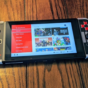 Custom NES Nintendo Themed Nintendo Switch Joy-con Joycon Controllers ...