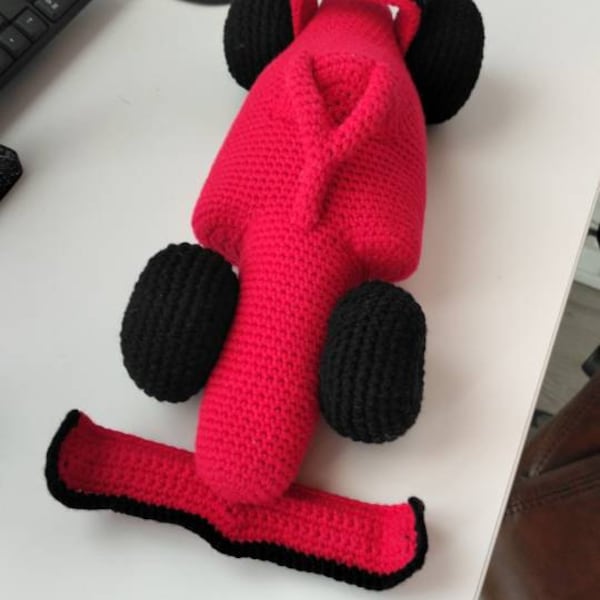 Formula 1 Race Car Amigurumi PDF CROCHET PATTERN F1 Racing Vehicle Toy ...