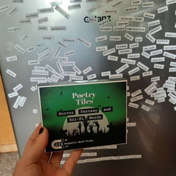 Poetry Tiles - 632 Piece Kids Word Play Kit - Explore Reading, Writing ...