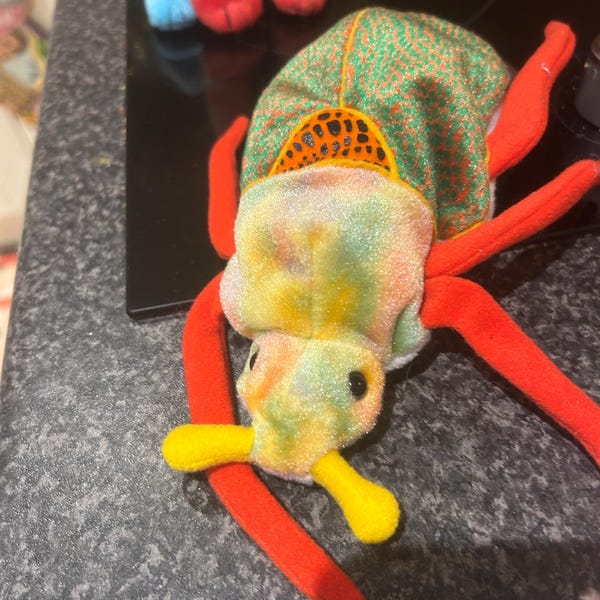 Ty Beanie Babies Bugs Insects Lucky, Inch, Twitterbug, Glow, Countess ...