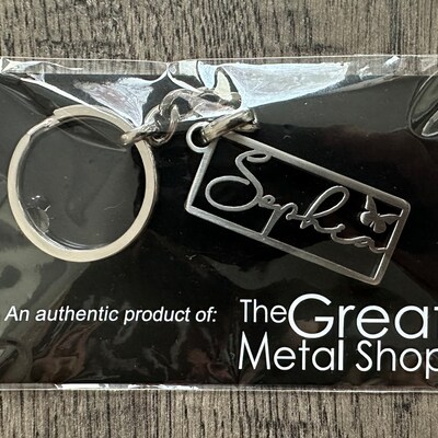 Name Keychain, Christmas Gift Custom Keyring, Your Name Keychain ...