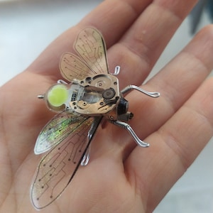 Save the Bees Tiny Steampunk Clockwork Bee Pin Brooch Handmade ...