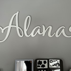 Name Sign for Nursery Baby Boy Girl Landon Wooden Letters Alphabeticals ...