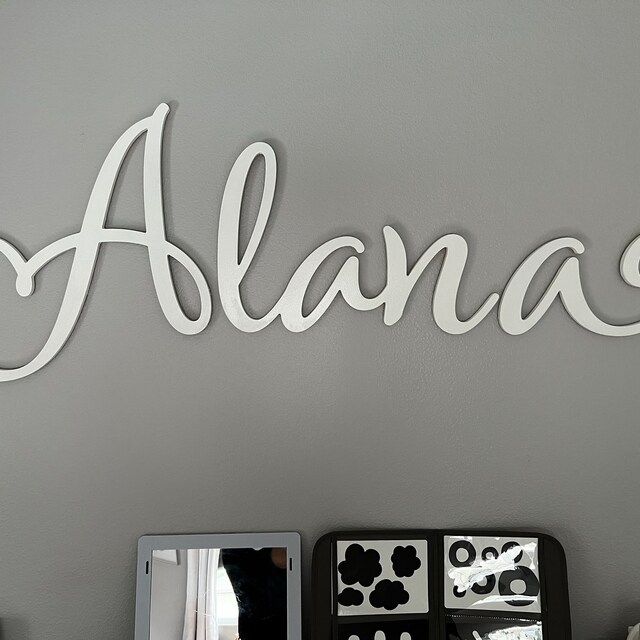 Alphabeticals - Nursery Name Sign Baby Girl Boy Wooden Letters Cutout ...