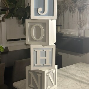 Jumbo Baby Blocks Made to Order. Nursery/kids Room Decor, Baby Shower ...