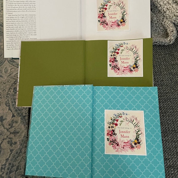 Red Fox Bookplates Personalized Vintage Book Labels Unique Book Lover's ...