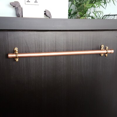 Copper Pipe Towel Rail Available in Sizes From 30cm to 80cm, Steampunk ...