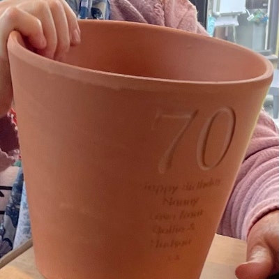 Personalised Birthday Flower Pot - Etsy UK