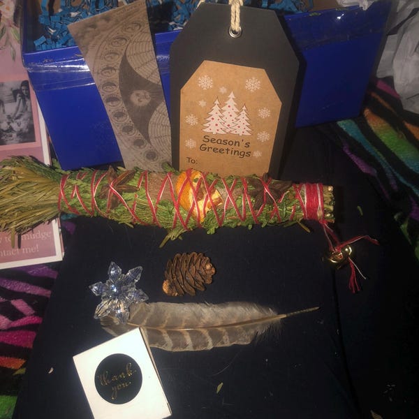 Winter Solstice Smudge Stick,yule, Alternative,alter,blend,cleanse, - Etsy