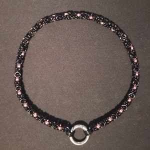 Discreet Locking Lariat Style Day Collar Necklace, BDSM Submissive ...