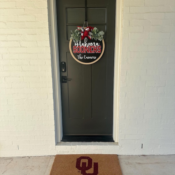 Ohio State Door Hanger Ohio State Buckeyes Ohio State Wreath the Ohio ...