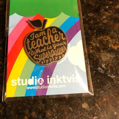 Teacher Enamel Pin Gift Idea. Great as Appreciation Gift for Teacher on ...