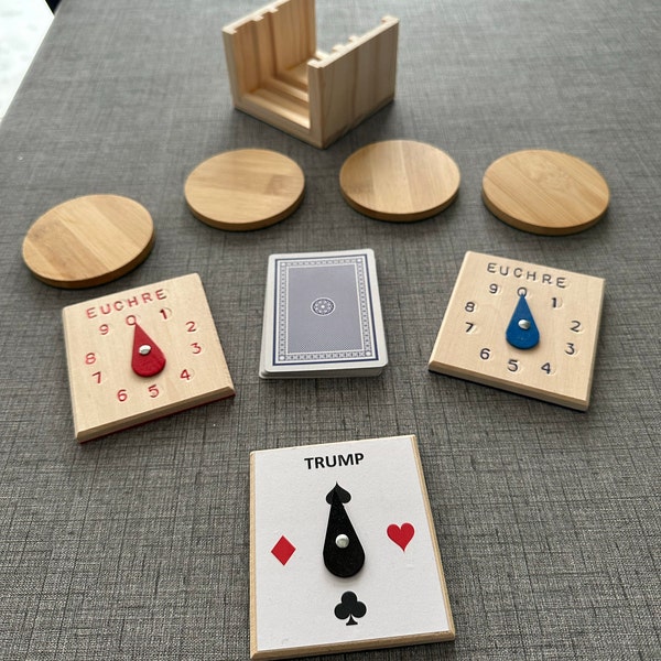 Euchre Score Counters Set With What's Trump - Etsy