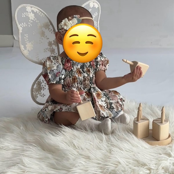 Baby Child Floral Fairy Double Wing Dressup Quality Fairy Wings ...