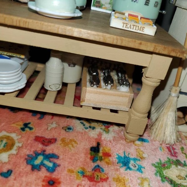 1:12 Dollhouse Miniature Metal Cooking Utensils Set With Wall Hanger ...