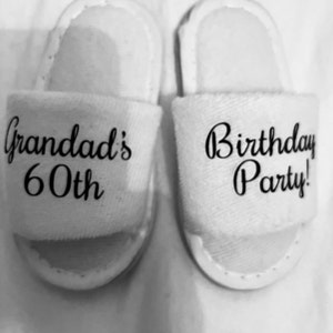 Personalised Birthday Girl Slippers 50th Birthday Slippers | Etsy UK