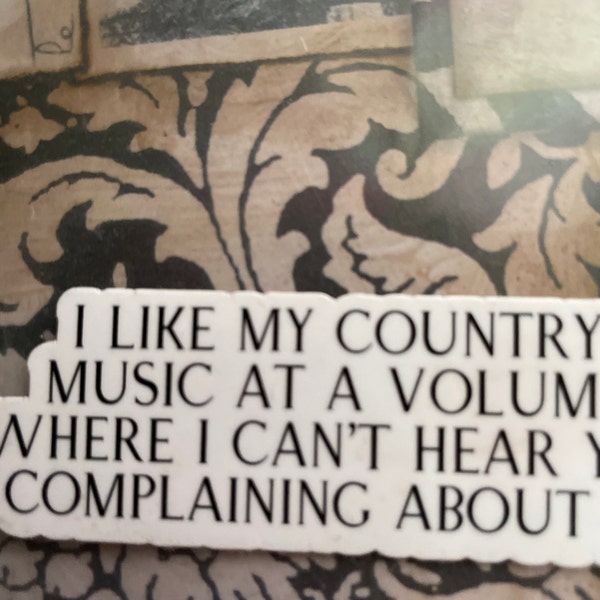 Country Music Sticker - Etsy