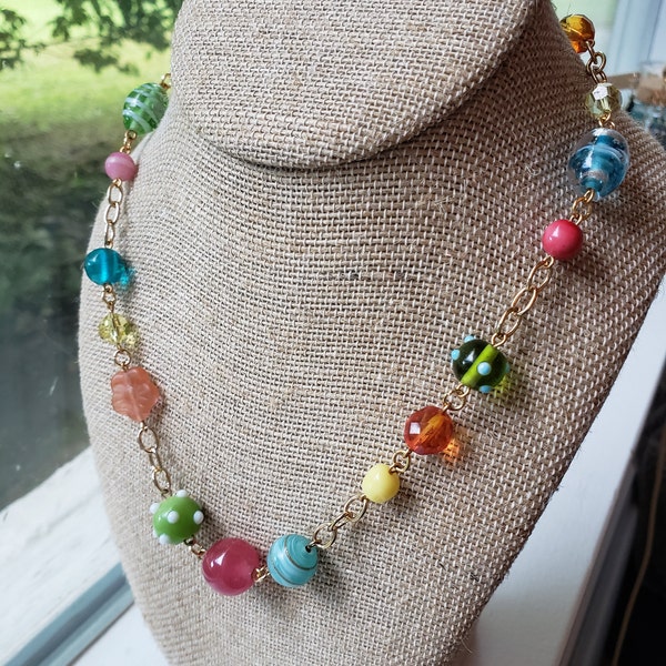 End of the Day Vintage Glass Bead Chain "kit" - Etsy