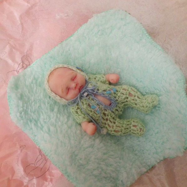 Dragonfly Miniature Baby Art Doll | OOAK Polymer Clay, 1:12 Dollhouse ...