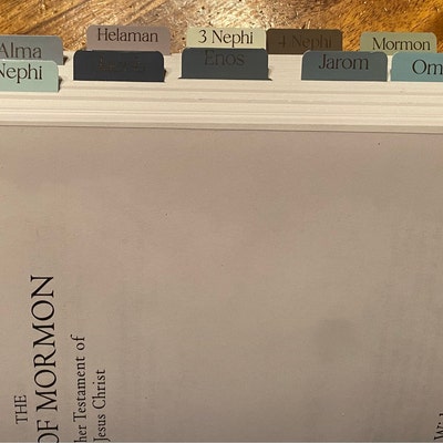 Book of Mormon Tabs Courageous Silver Foiled Tabs Covenants & Doctrines ...