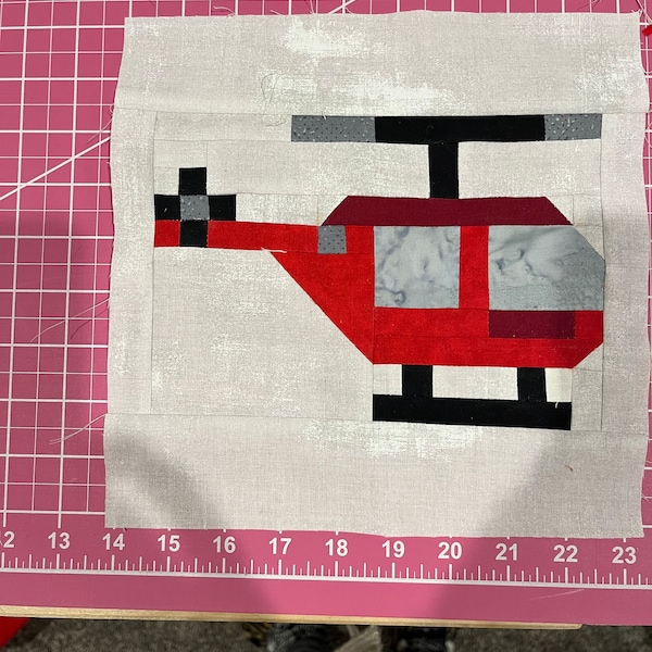 PDF Quilt Block Pattern – Helicopter – Vehicle Quilt - Etsy