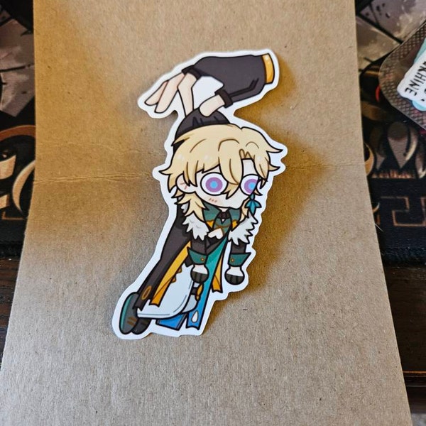 Tiny Aventurine Sticker, Honkai Star Rail, Cute Chibi Funny, Glossy ...