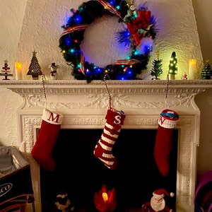 Green Black White Pine Cone Rustic Bell Rag Tie Ribbon Banner - Etsy