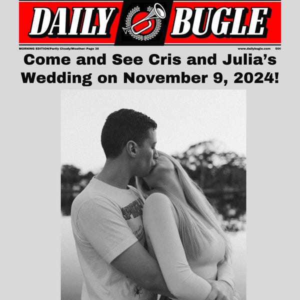 Custom Spider-man Daily Bugle Digital Newspaper Template - Etsy