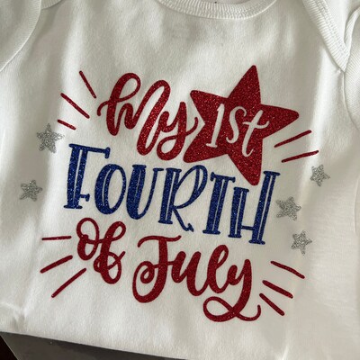 My First 4th of July Baby Girl Outfit 1st Fourth of July Baby Girl Outfit Independence Day ...