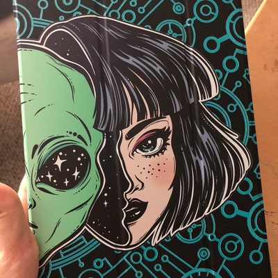 Alien iPad Case for iPad Pro 11 12.9 10.5 With Girl iPad 10.2 7th 9.7 ...