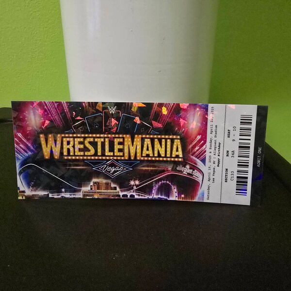 Physical Horizontal Ticket Custom Personalized Laminated Concert Ticket ...