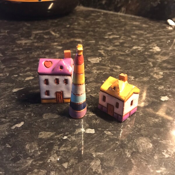 Tiny Ceramic House , Miniature House, British Houses, Cute Pottery ...
