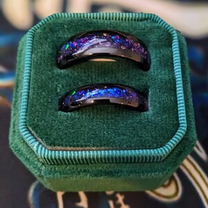 Orion Nebula Ring Tungsten Outer Space Ring 8mm-6mm-4mm Man - Etsy